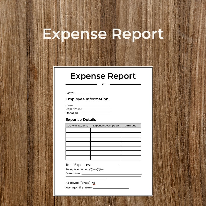 Expense Report Form for Small Business and Freelancers | Printable ...