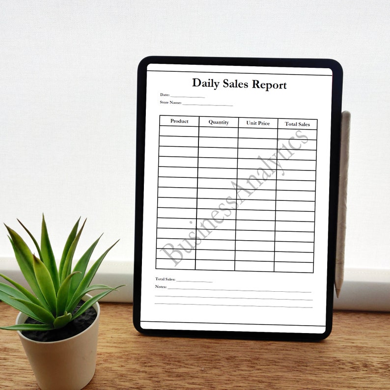 Daily Sales Report for Small Business Owners and Restaurants ...