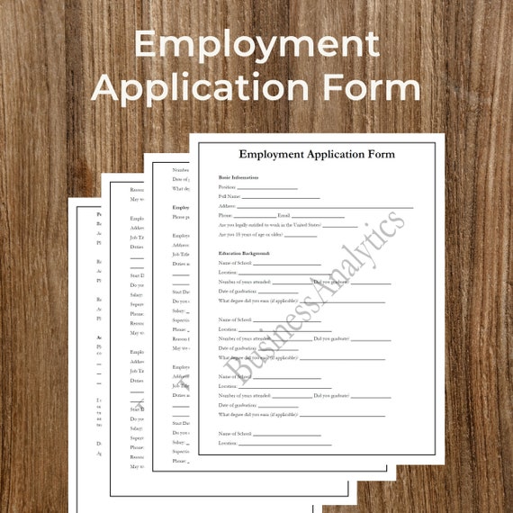 Remplir Une Demande D'emploi Formulaire De Demande D'emploi