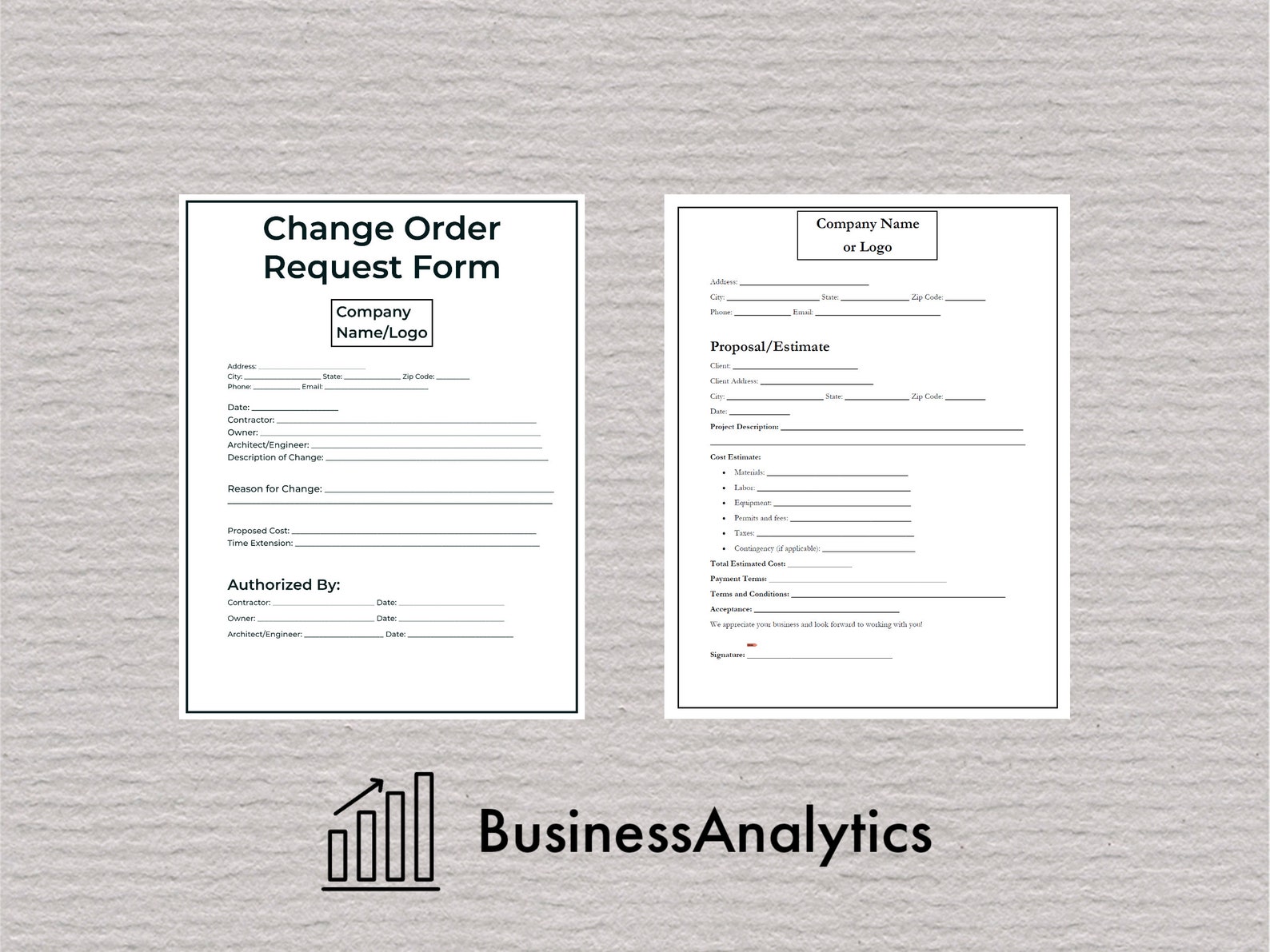 Contractor Forms Bundle - Essential Paperwork for Your Contracting ...