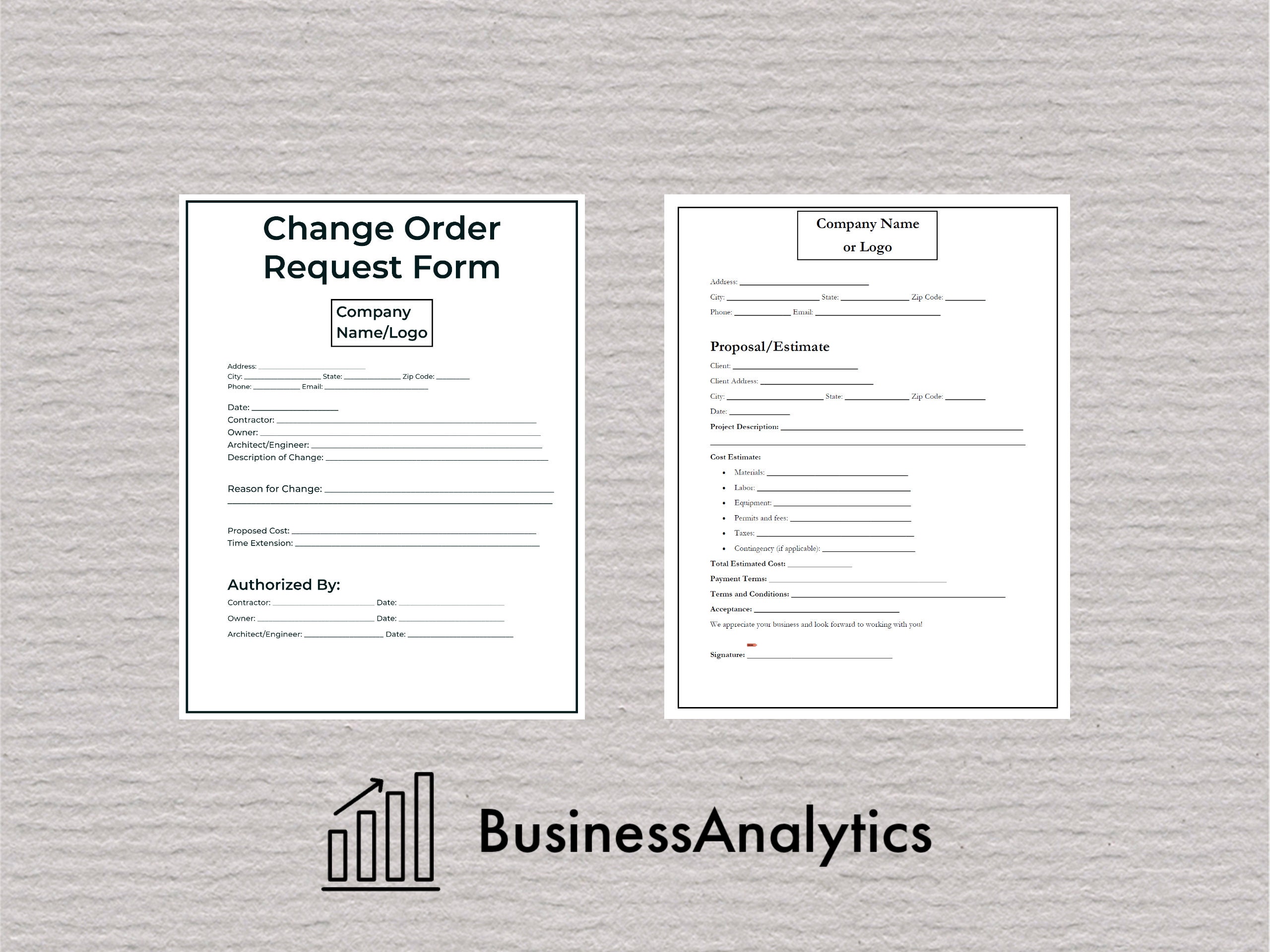 Contractor Forms Bundle - Essential Paperwork for Your Contracting ...