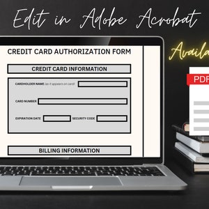 Credit Card Authorization Form PDF Form Fillable Printer Friendly ...
