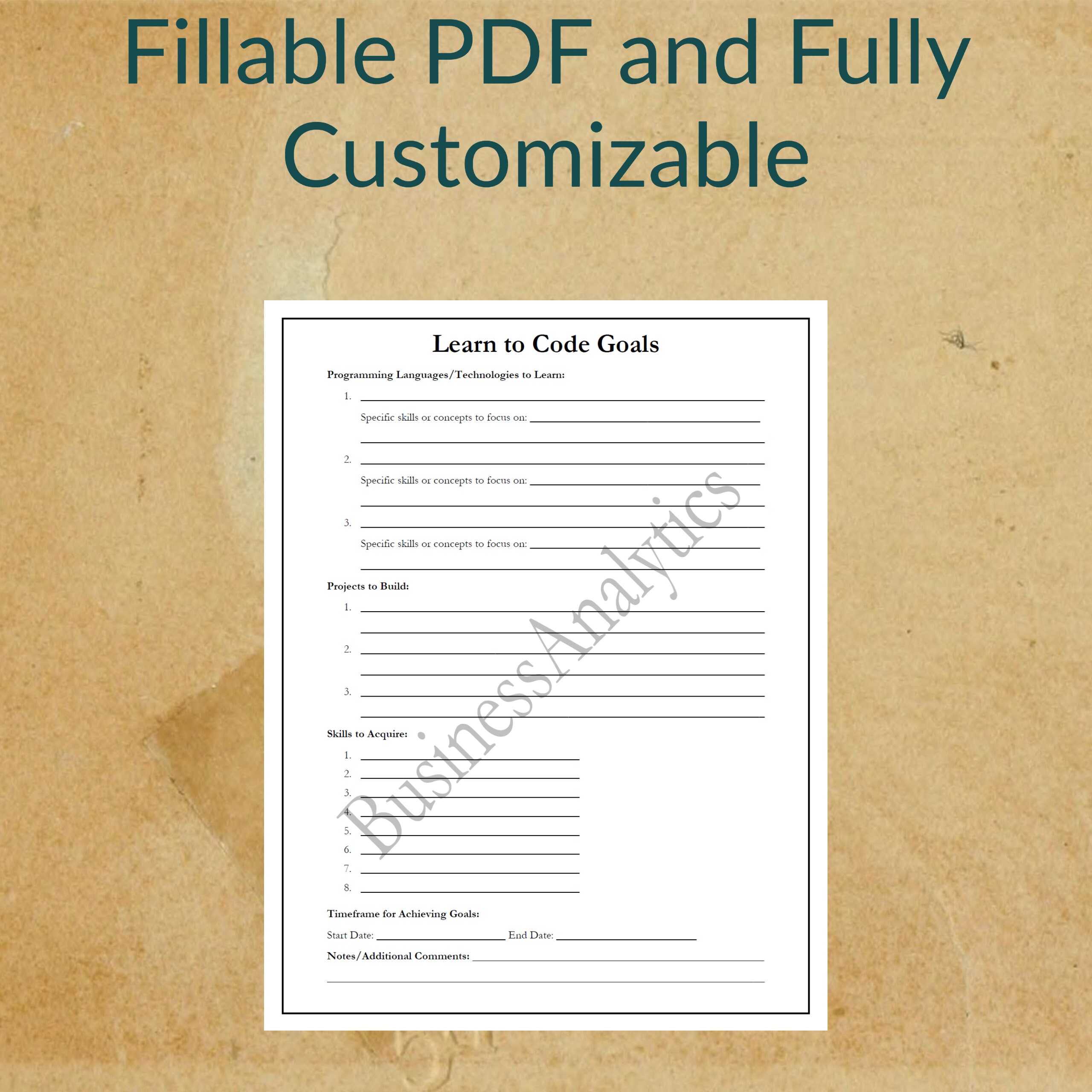 Coding Odyssey Navigator: A Dynamic Learn to Code Goals Form for ...