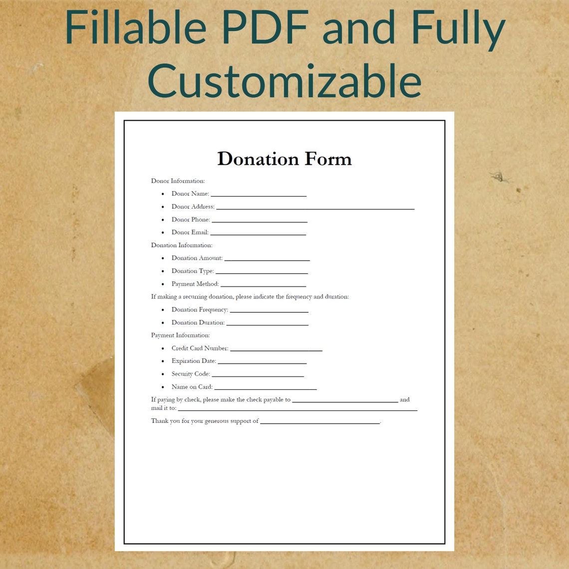 Donation Form - Collect Donations From Individuals and Organizations ...