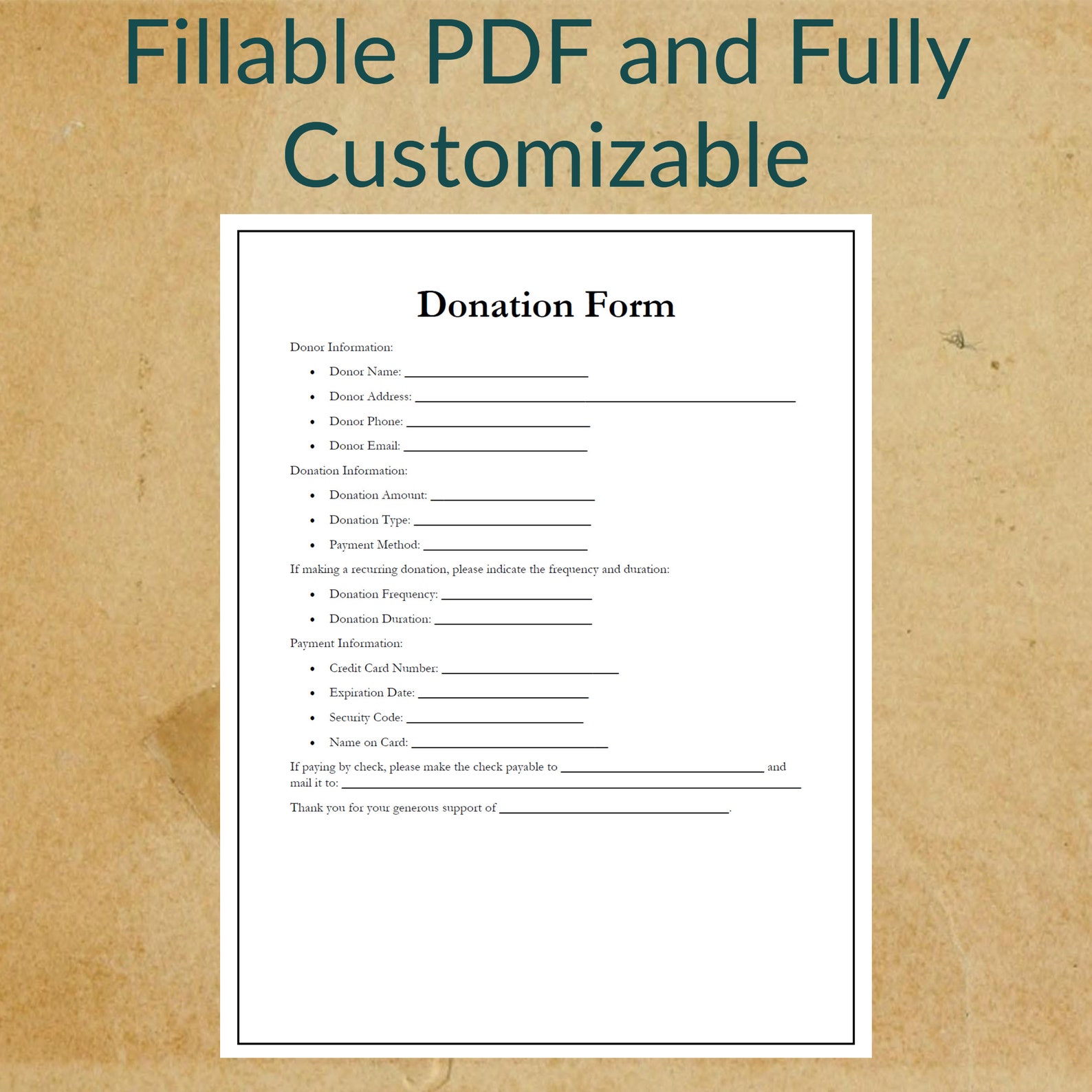 Donation Form - Collect Donations From Individuals and Organizations ...