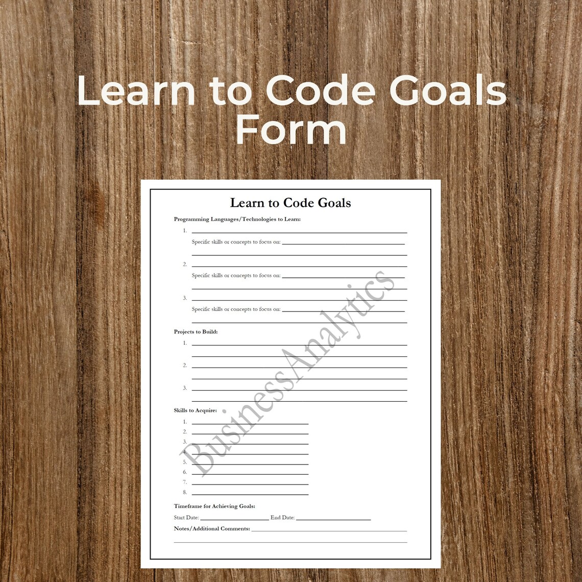 Coding Odyssey Navigator: A Dynamic Learn to Code Goals Form for ...