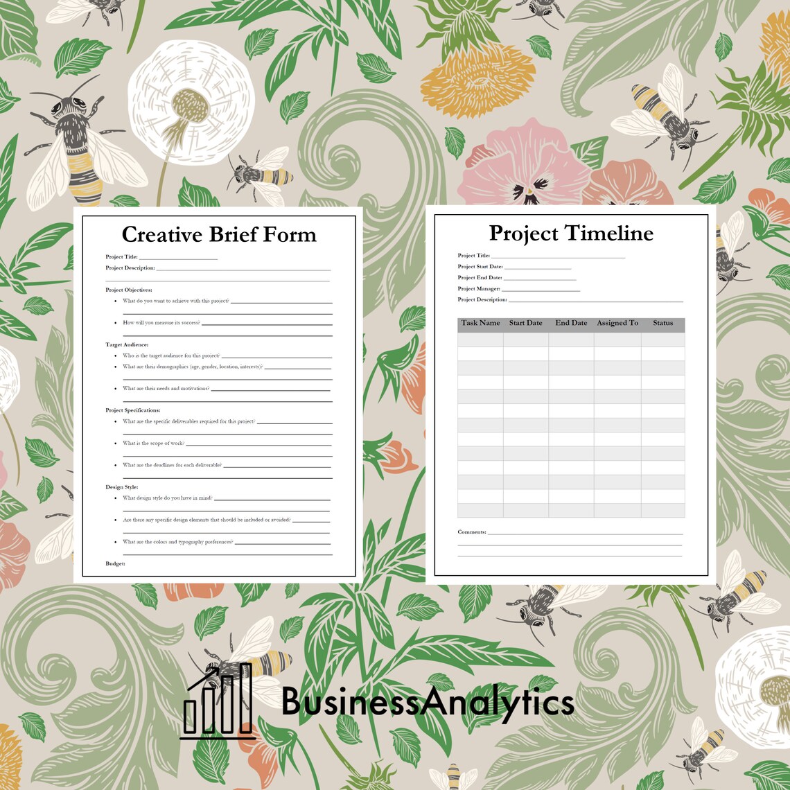 Ultimate Graphic Design Business Form Bundle Printable Fillable PDF ...