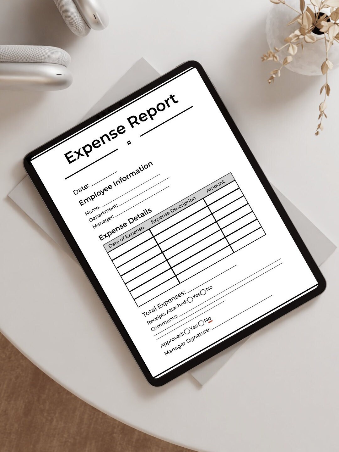 Expense Report Form for Small Business and Freelancers | Printable ...