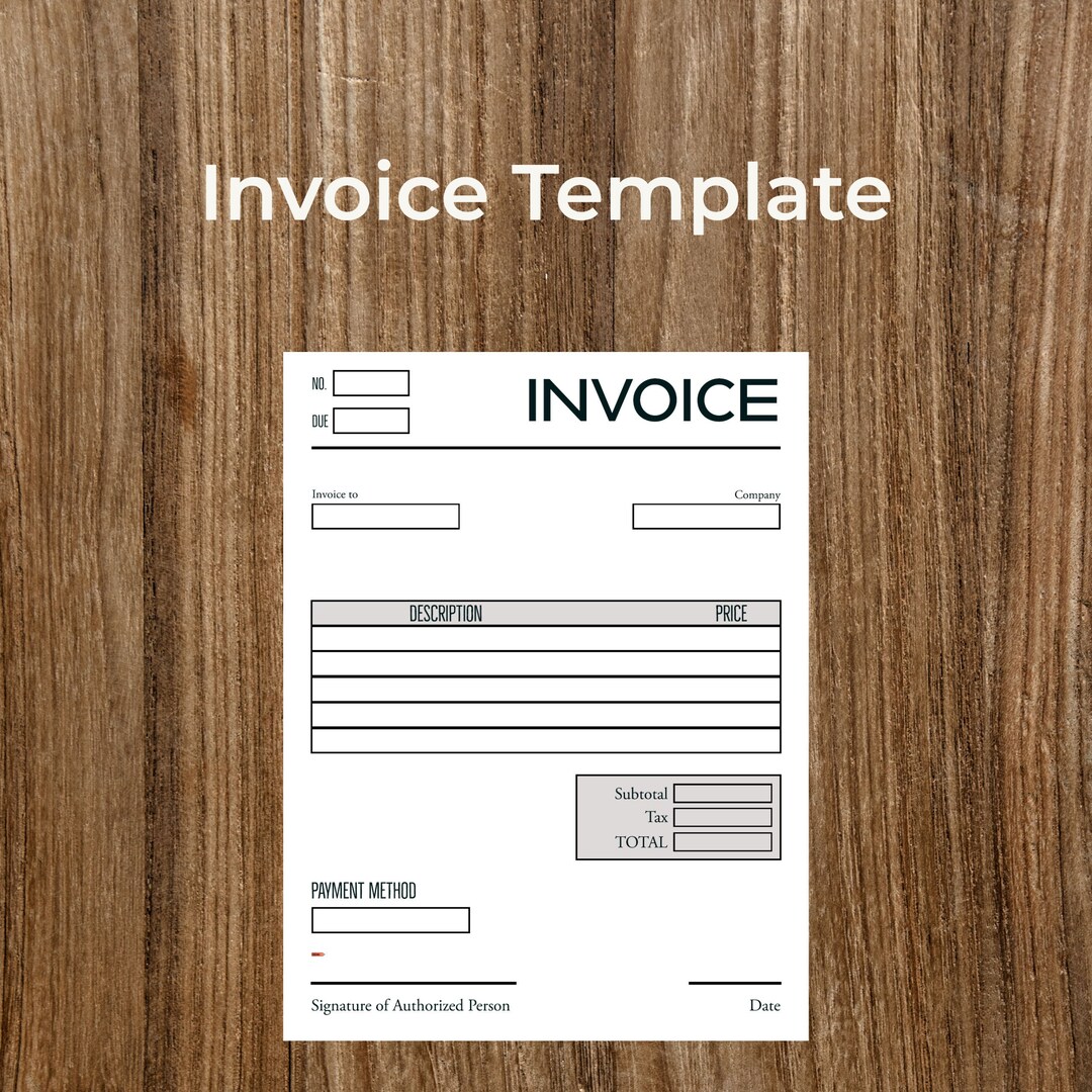 Invoice Template | Streamlined Efficiency and Professionalism in Every ...
