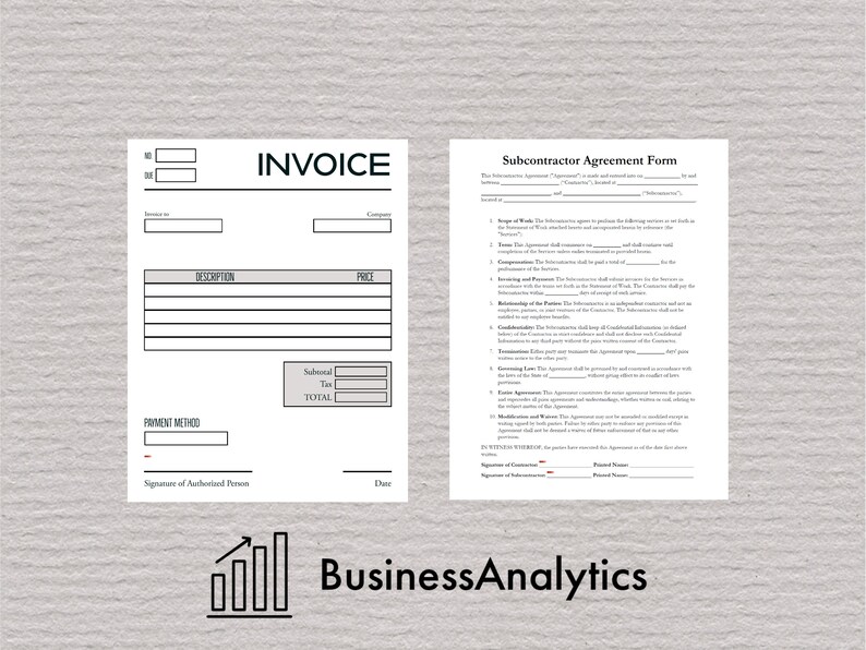 Contractor Forms Bundle - Essential Paperwork for Your Contracting ...