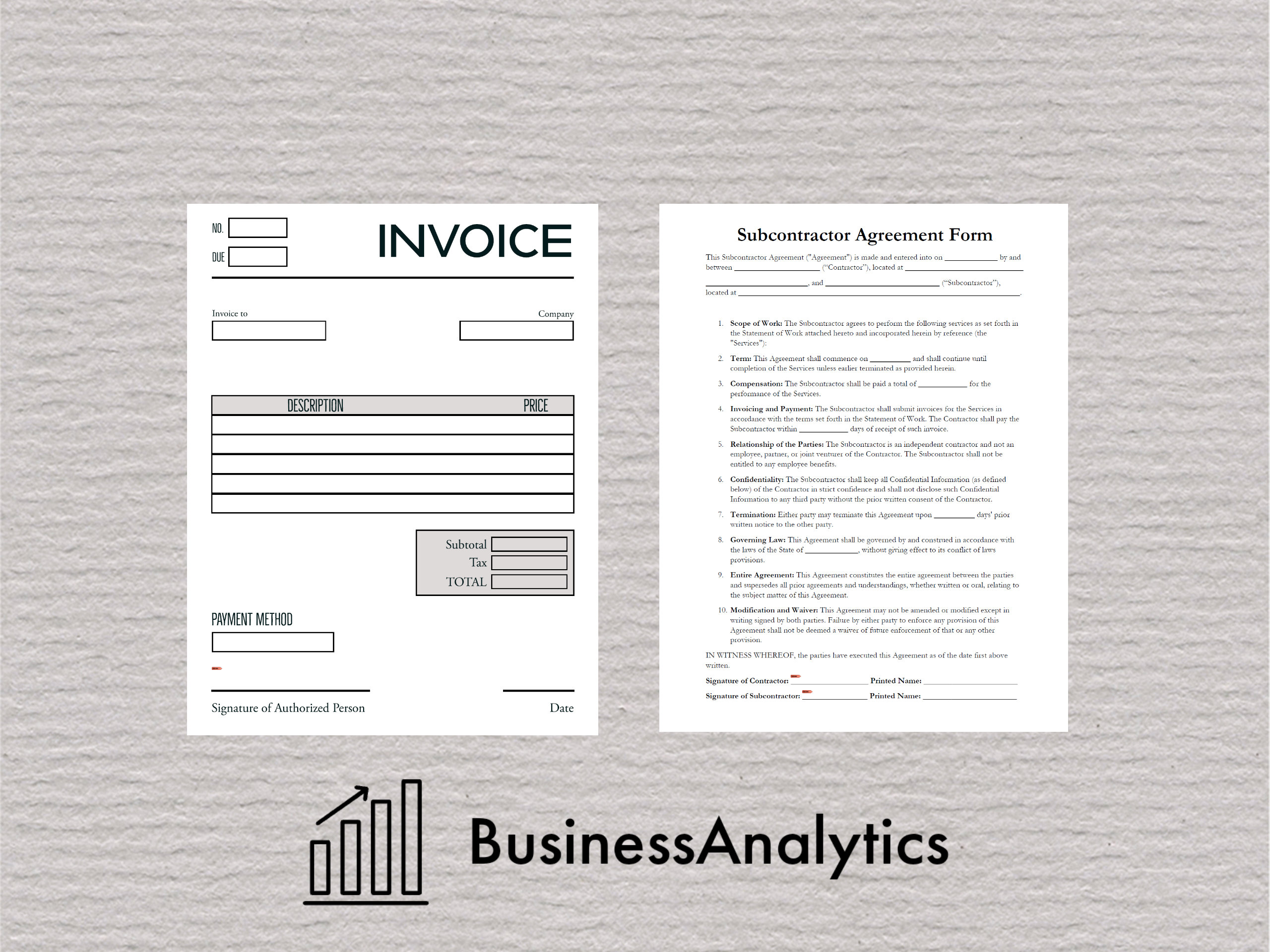 Contractor Forms Bundle - Essential Paperwork for Your Contracting ...