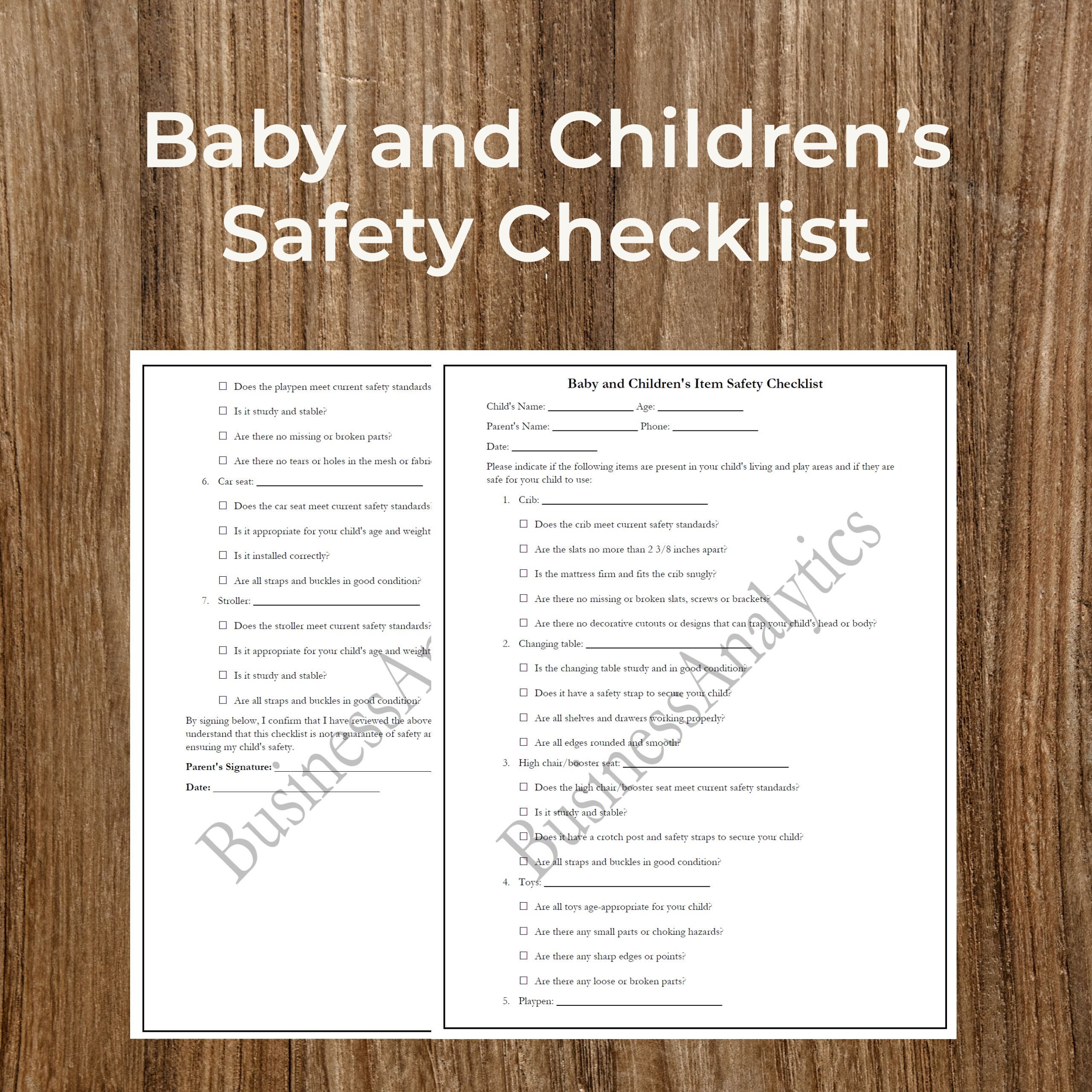Baby and Children's Safety Checklist - Keep Your Little Ones Safe ...