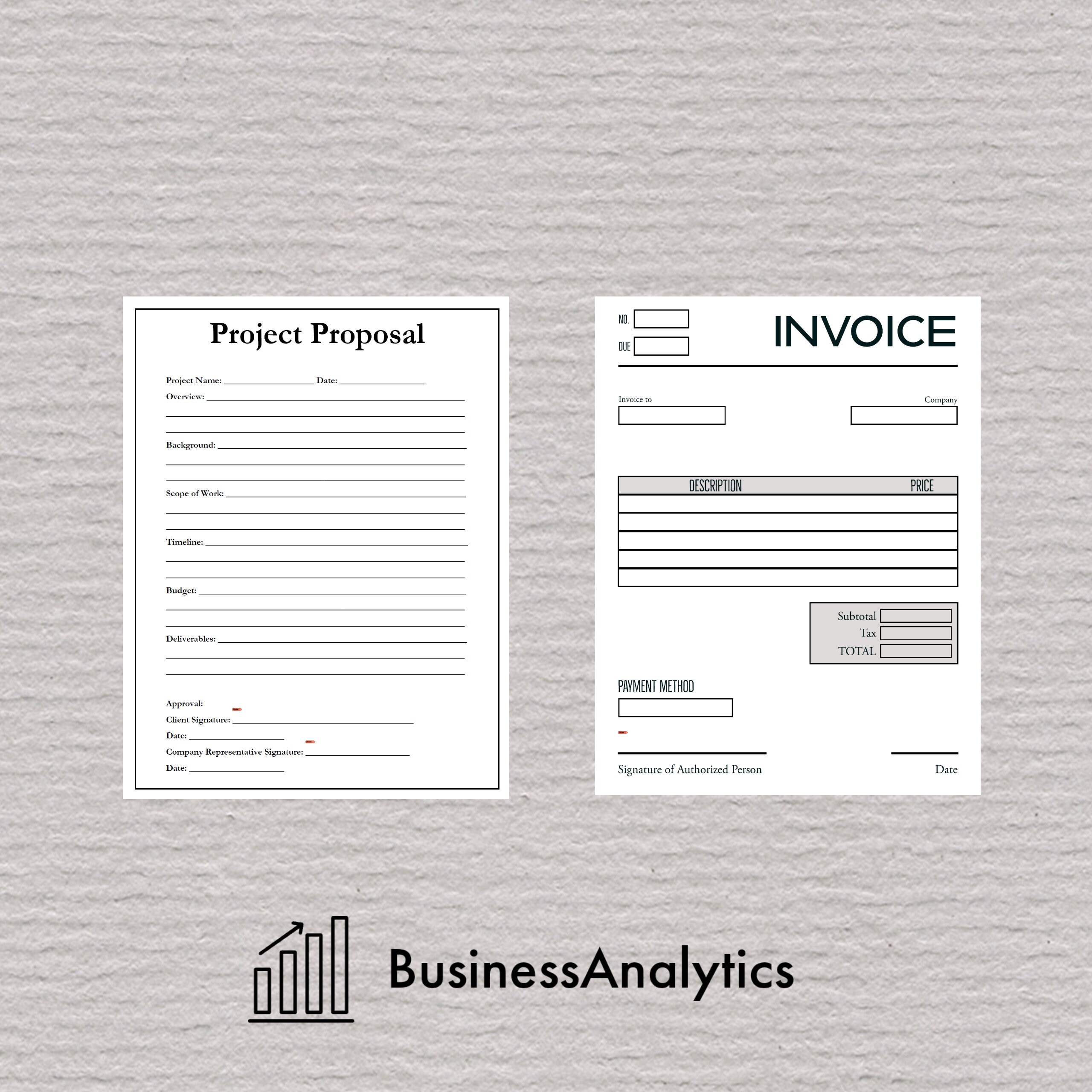 Consulting Business Form Bundle - Invoice, Proposal, Agreement, and ...