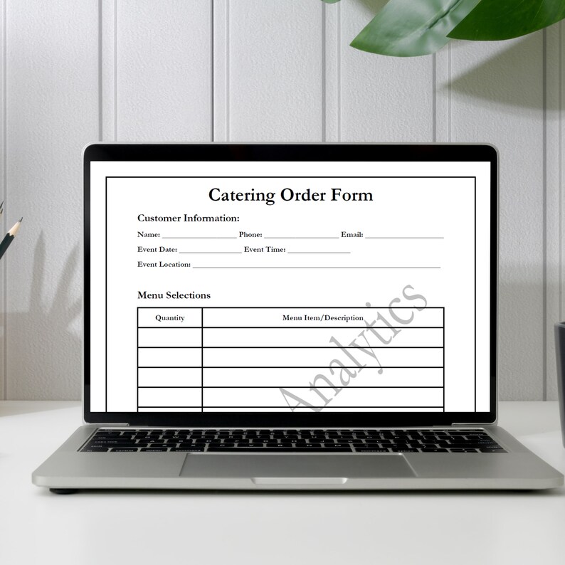 Catering Order Form - How to Keep Customers Coming Back With One Simple ...