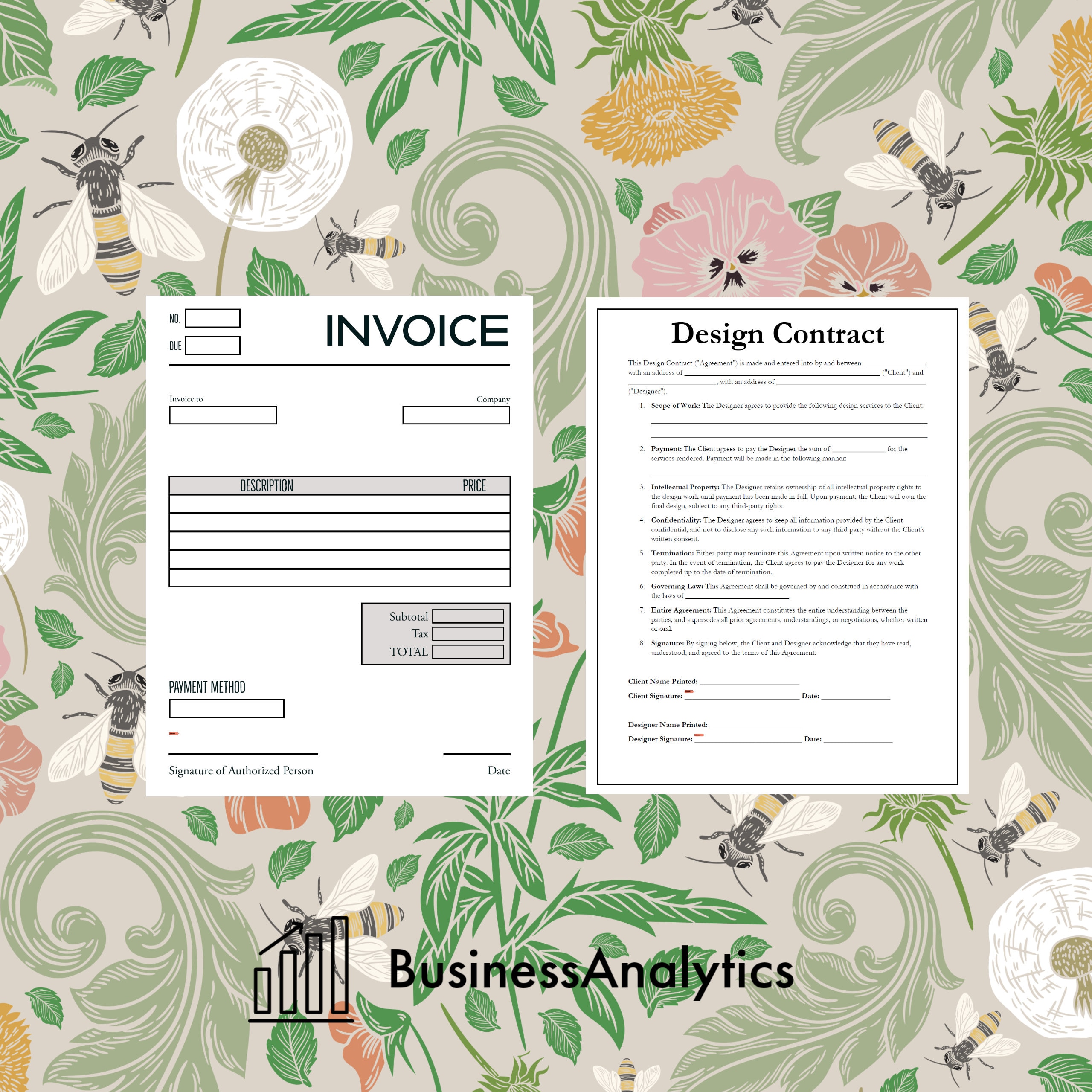 Ultimate Graphic Design Business Form Bundle | Printable | Fillable ...