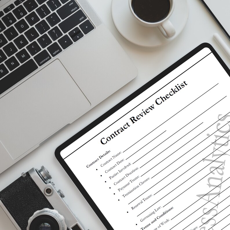 Contract Review Checklist Form - Recession-proof Your Business ...