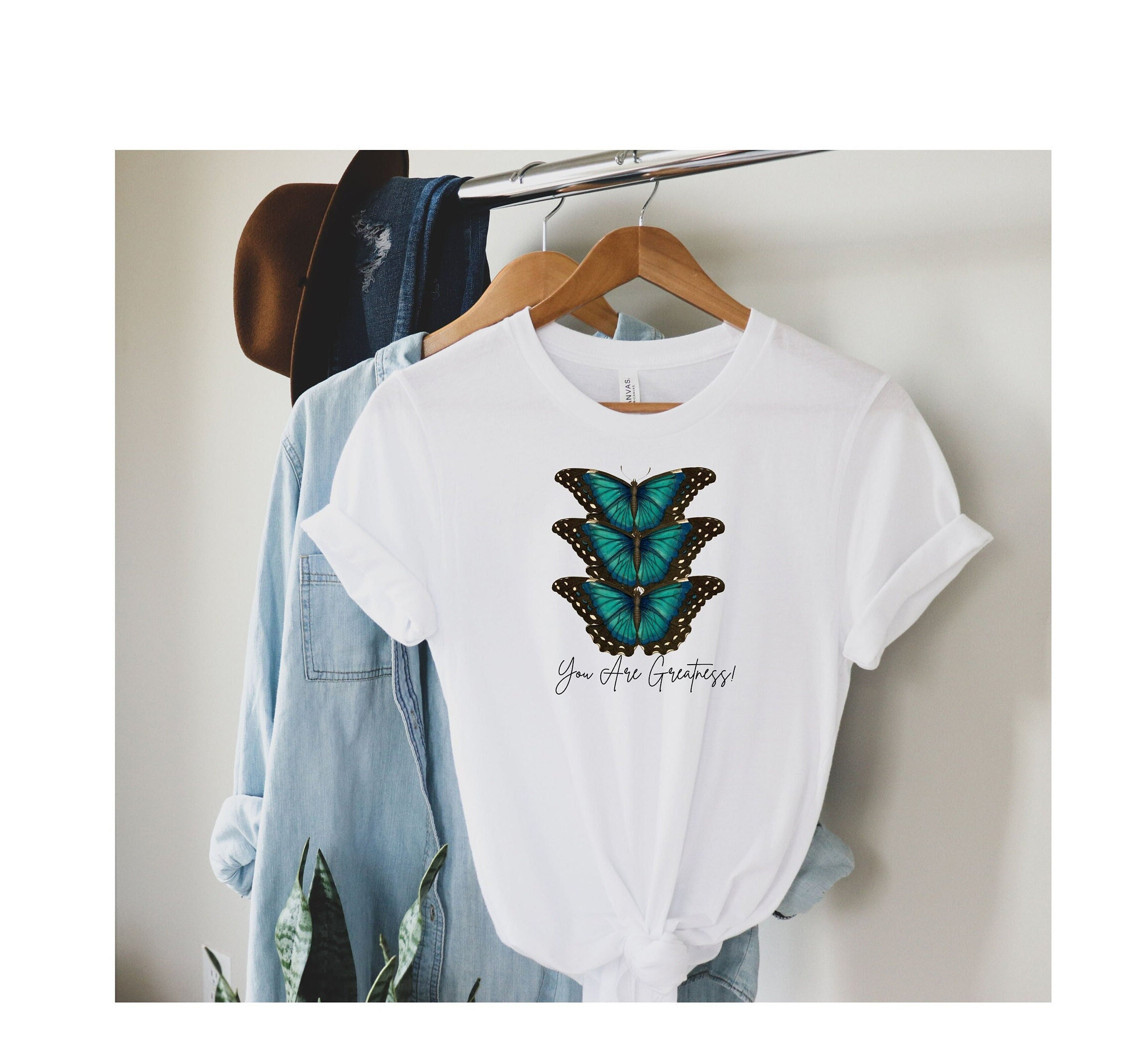 Butterfly Shirt Animal Lover Shirt Womens Shirt Cute Butterfly Shirt ...