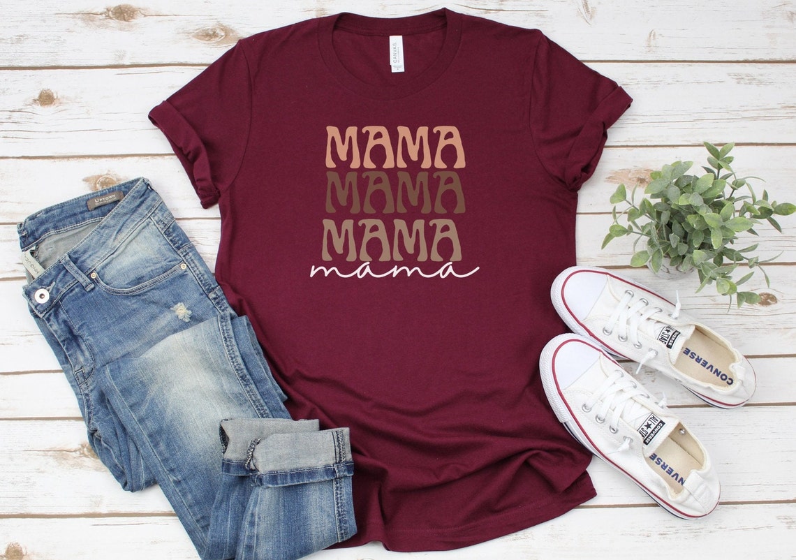 Mama Shirt Cute Mama T Shirt Mothers Day Gift Womens Tee - Etsy