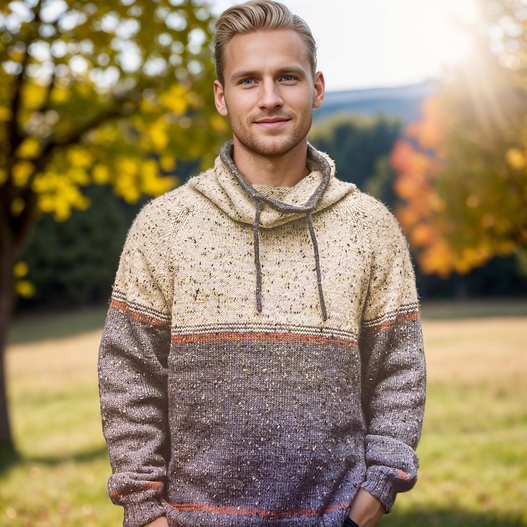 PDF Knitting Pattern,men Sweater,scandinavian,sweater Pattern,trendy ...