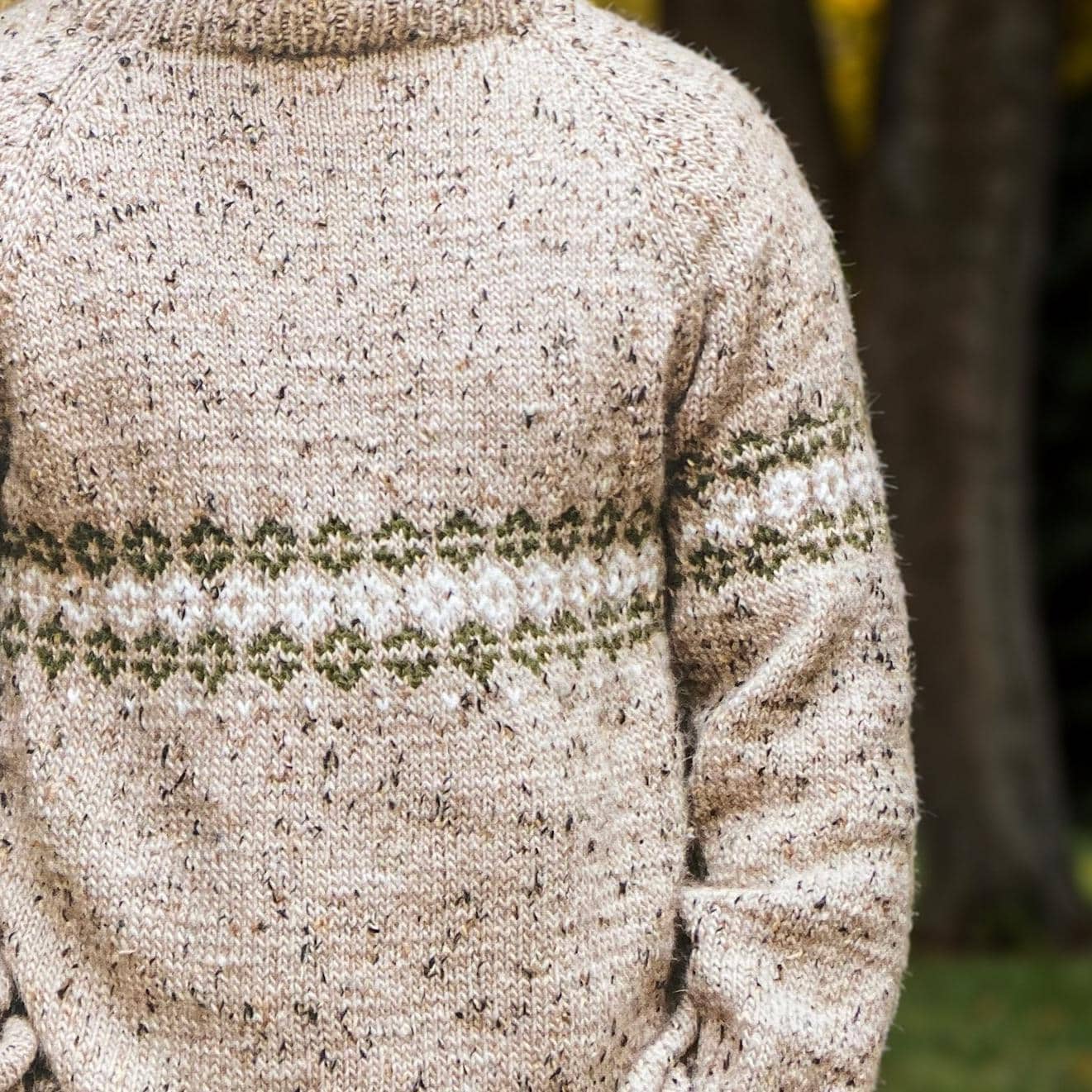 PDF Knitting Pattern-nordic Fair Isle Sweater-mens Sweater-chunky Yarn ...