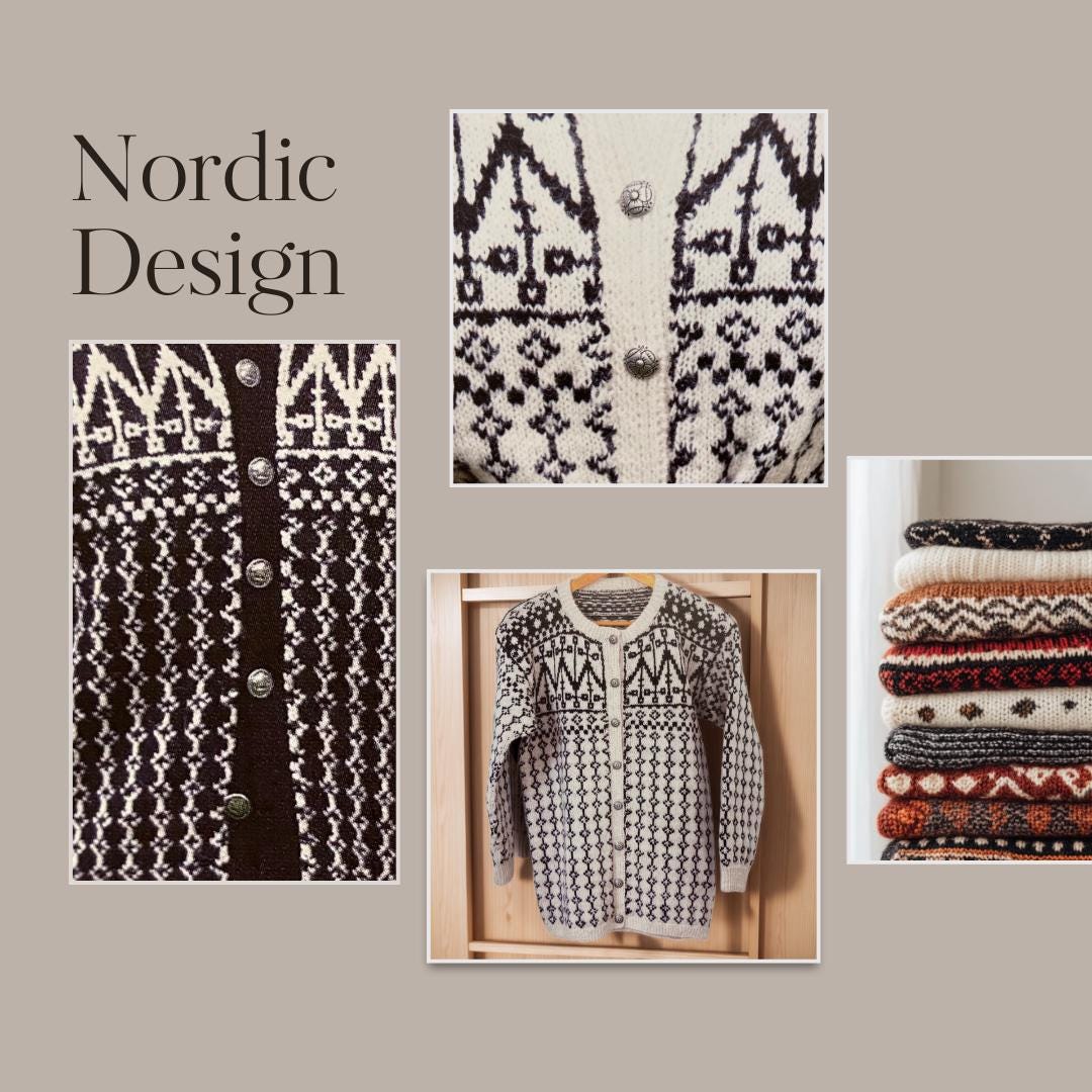 Nordic Couple Cardigan Knitting Pattern: Matching Fair Isle Sweaters ...
