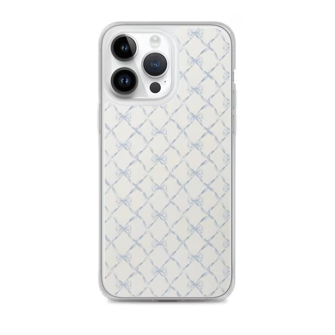 Loveshackfancy Baby Blue Bow Phone Case Preppy iPhone Cases ...