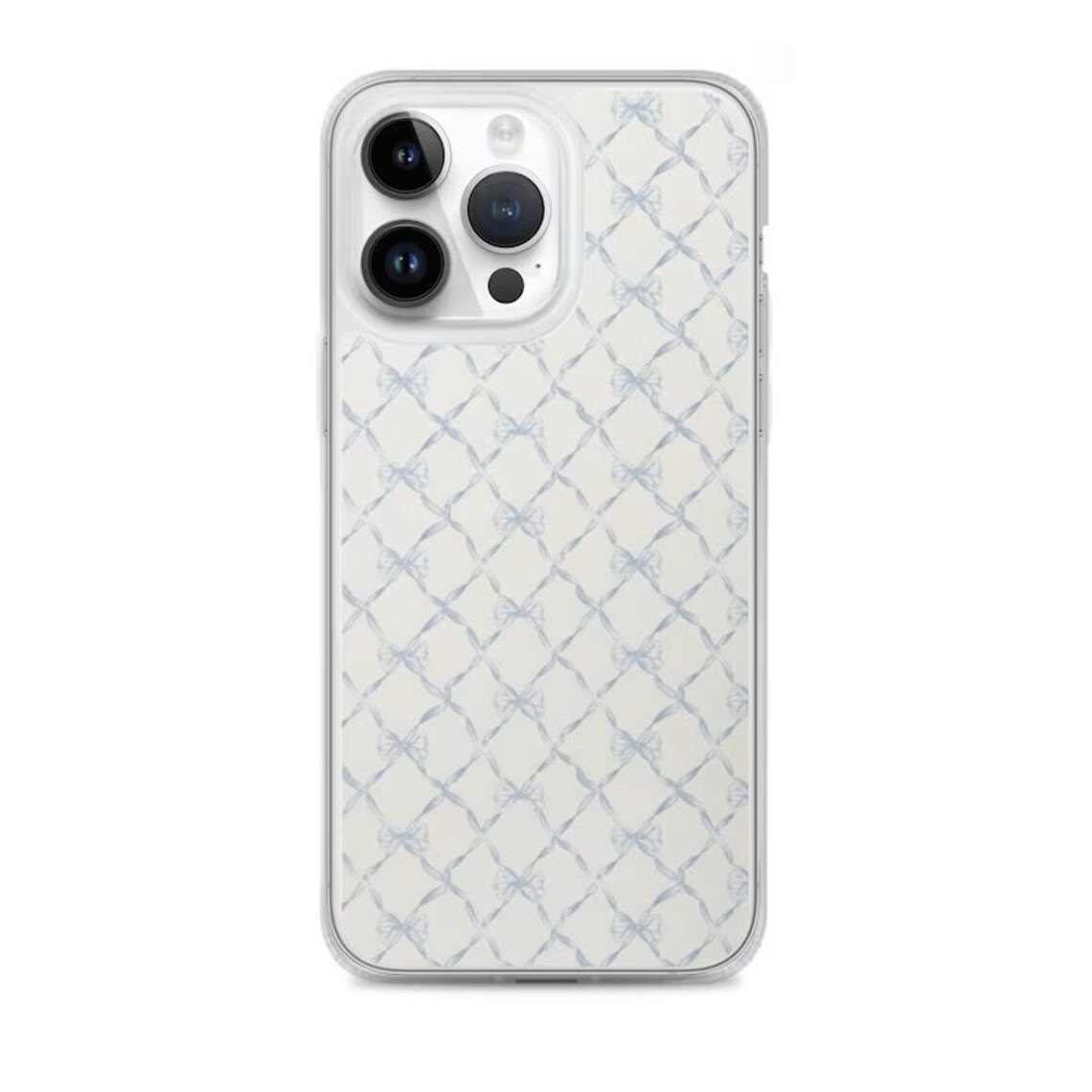 Loveshackfancy Baby Blue Bow Phone Case Preppy iPhone Cases ...