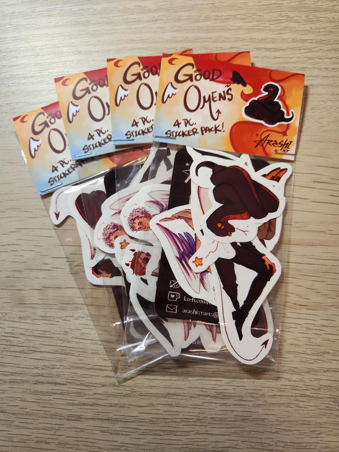 Good Omens Sticker Pack! (4pc) - Etsy