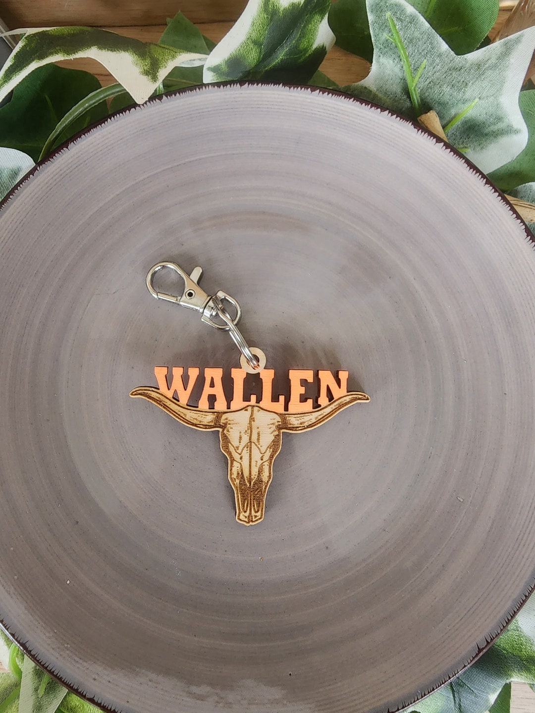 Key Chain/charm Wooden Laser Cut Hand Painted and Assembled - Etsy