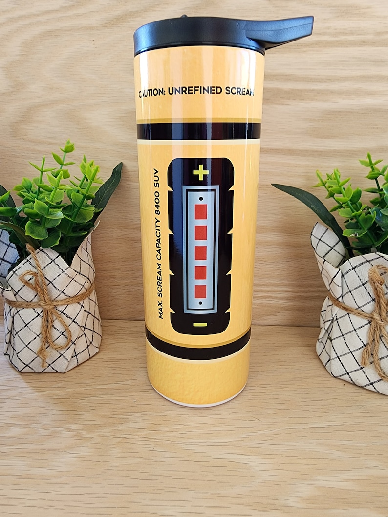 Tumbler/cup. Monsters Inc. Scream Canister. Scream Meter, Unrefined ...
