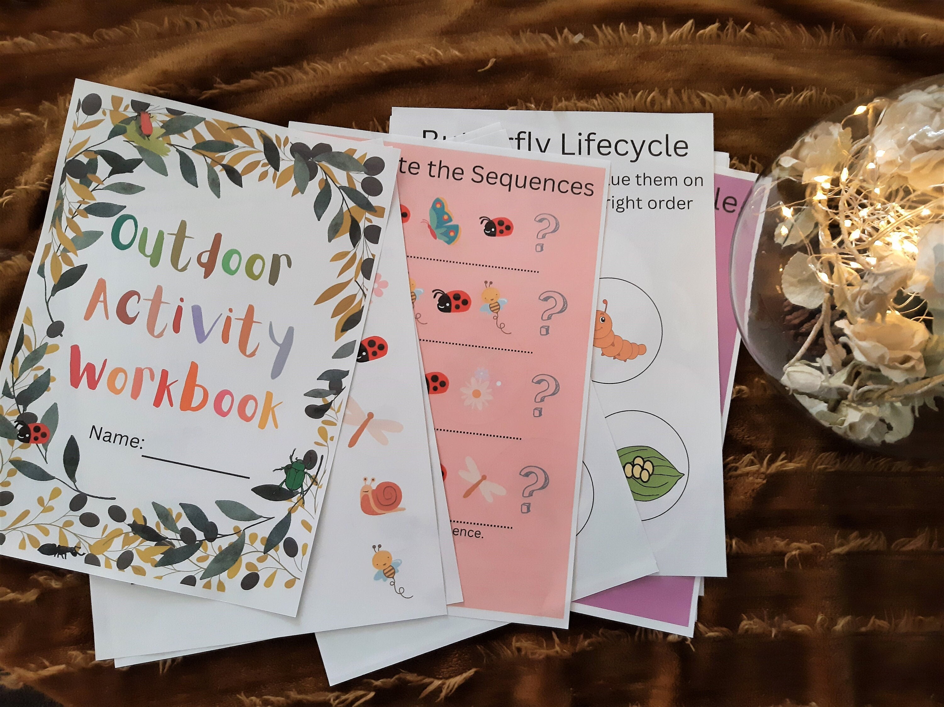 Printable Outdoor Activity Workbook for Kids Early Learning - Etsy