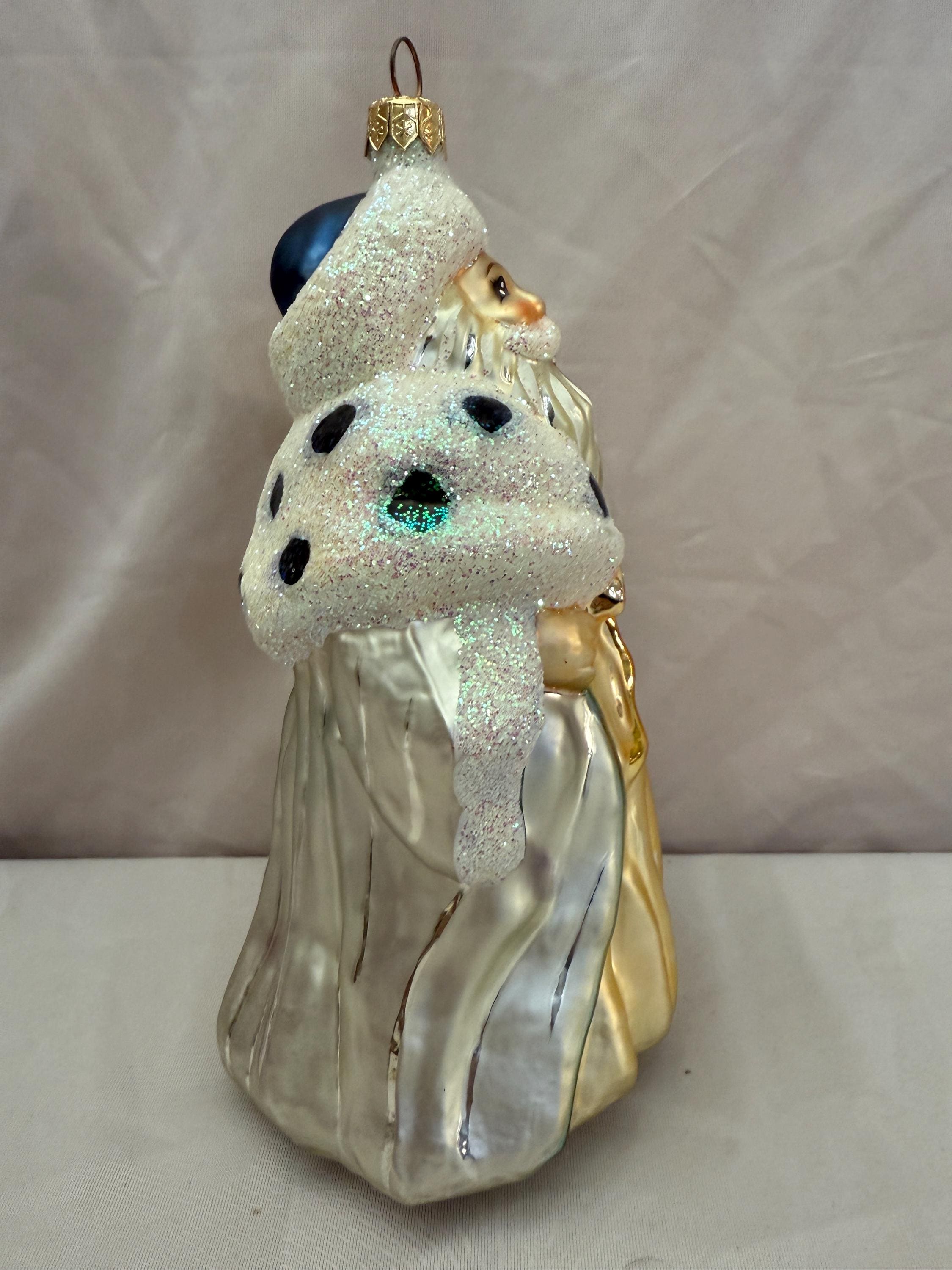 Christopher Radko Santa Ornament • Vintage Regal Ermine, Hand-blown ...