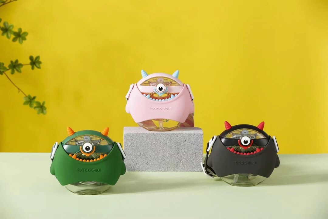 Coco Monster Round Cup Children's Water Bottle – Personalizable and ...