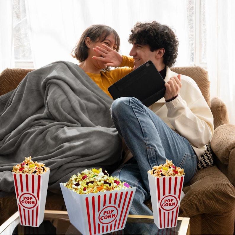 Movie Night Snack Box – Popcorn & Candy Gift Set - Etsy