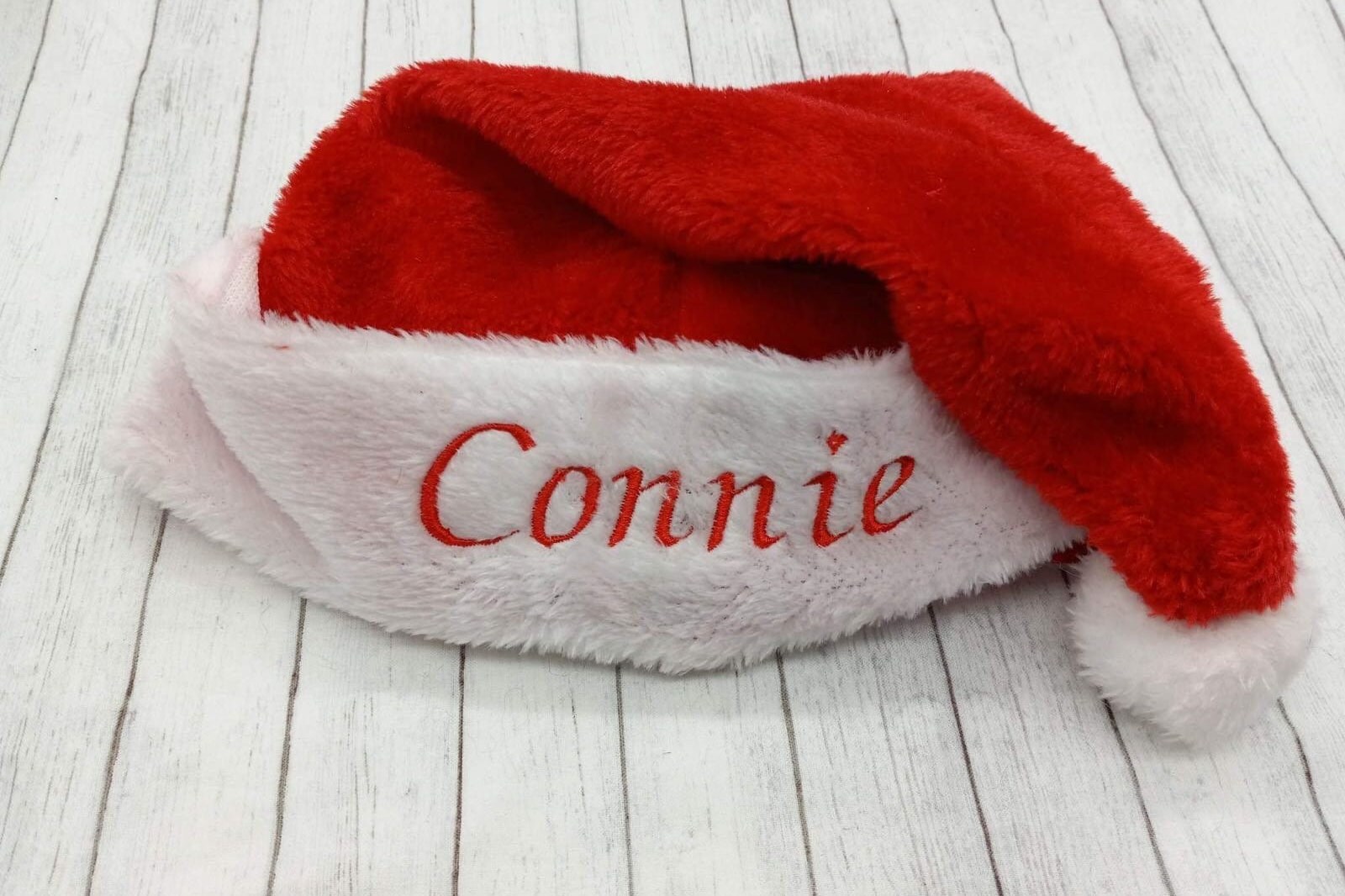 Santa Hat, Holiday Gift, Customizable Personalized Embroidered Hat ...