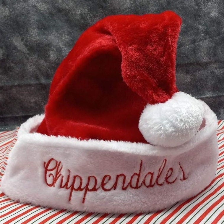Santa Hat, Holiday Gift, Customizable Personalized Embroidered Hat ...