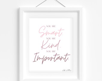 You Are Important Printable - Etsy