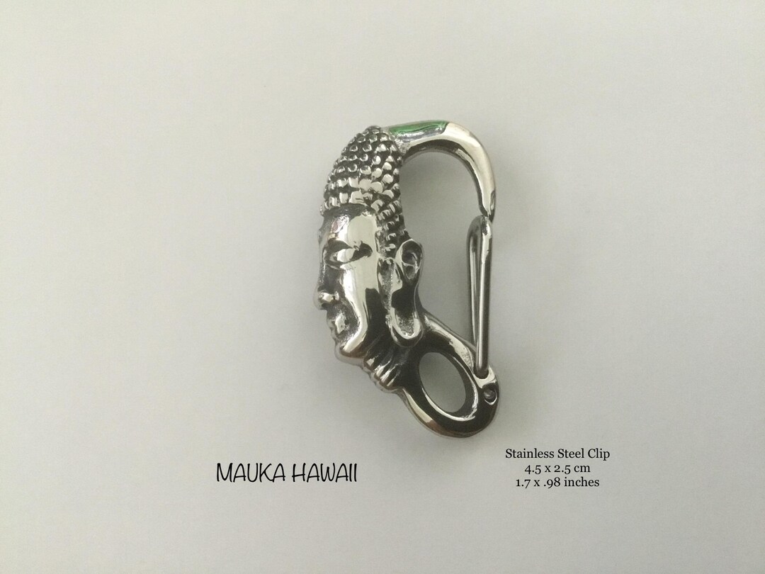 Buddha Monk Clip Stainless Carabiner Keychain Wallet Chain Hook ...