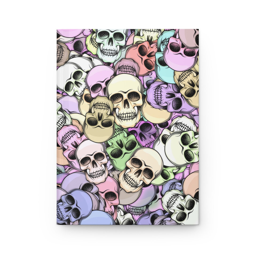 Gothic Journal Writing Journal Skull Composition Notebook Pastel Skull ...