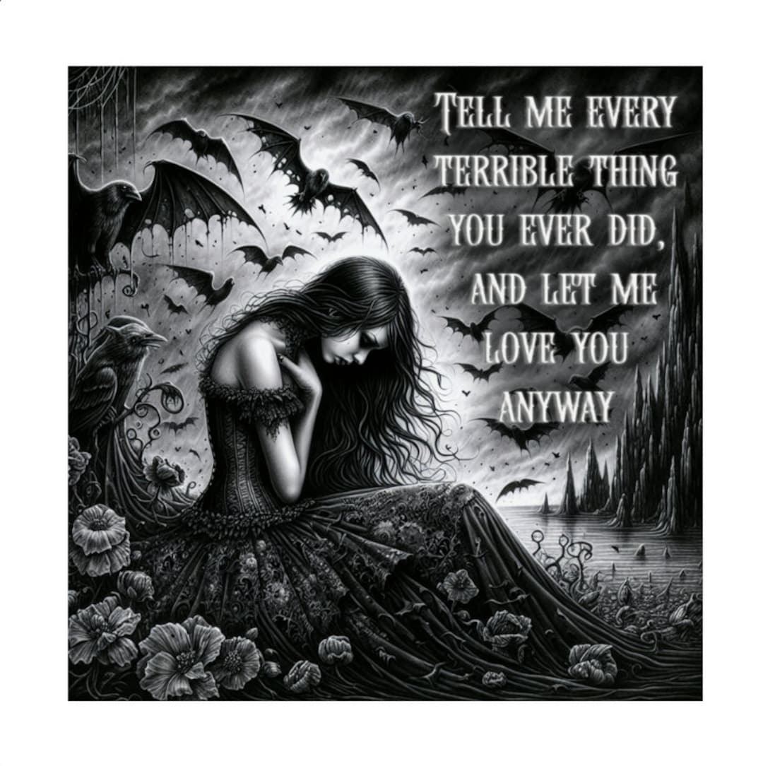 Gothic Poster Choice of Goth Girl Poster Dark Academia Gothic Emo ...