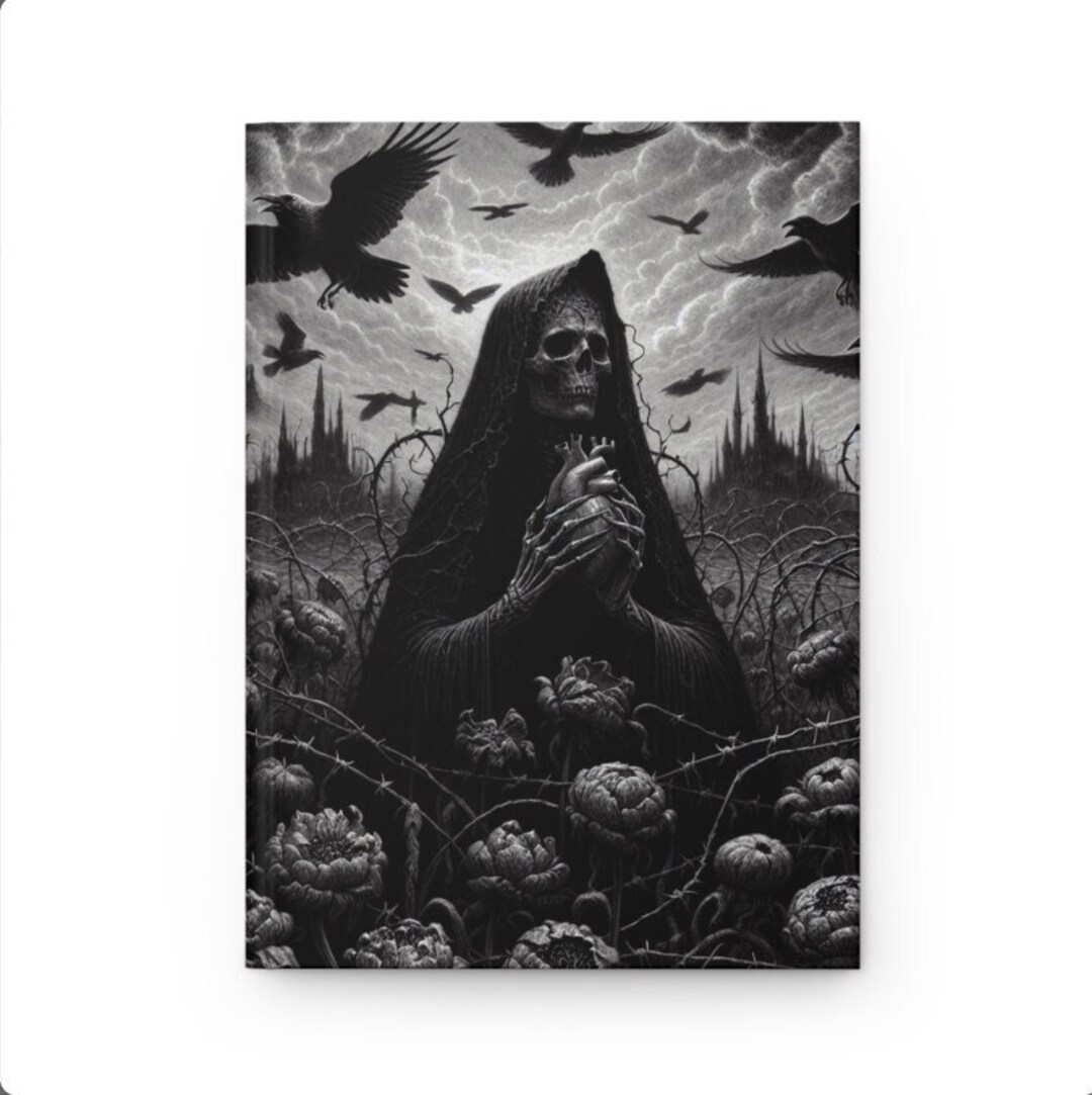 Gothic Writing Journal Goth Composition Notebook Skeleton Diary Dark ...