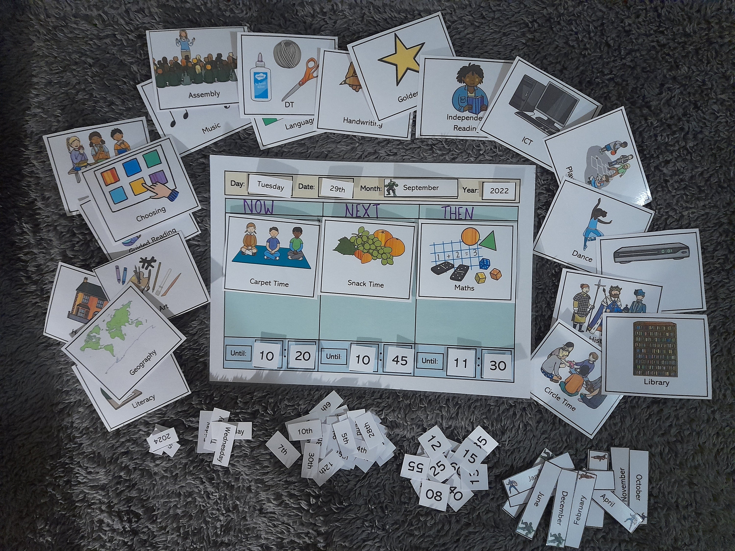 Velcro Now Next Then Visual Timetable Customisable - Etsy