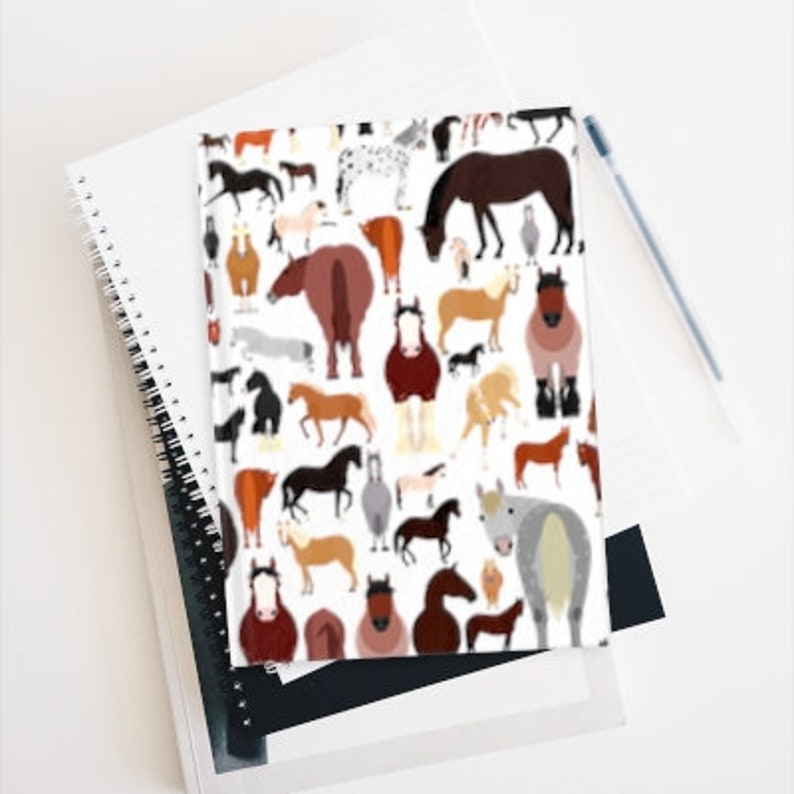 Horse Lovers Hardcover Notebook Journal Writer's Gift Sketch Book ...