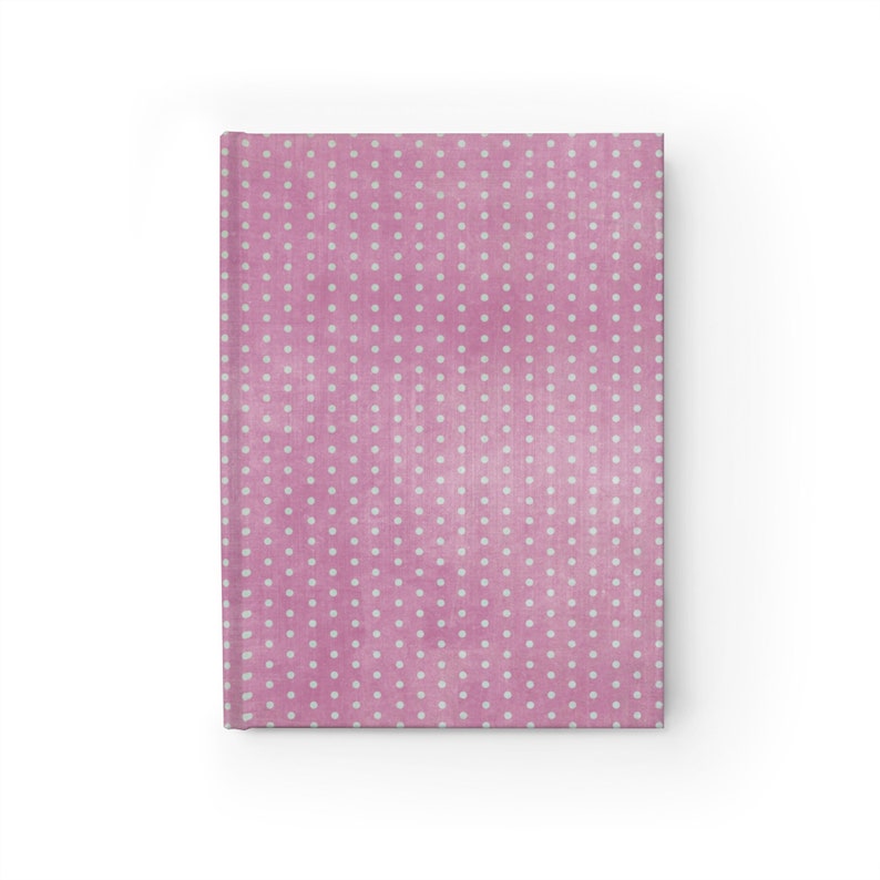 Pink Polka Dot Journal Writer's Gift Hard Cover Notebook Fun Writing ...