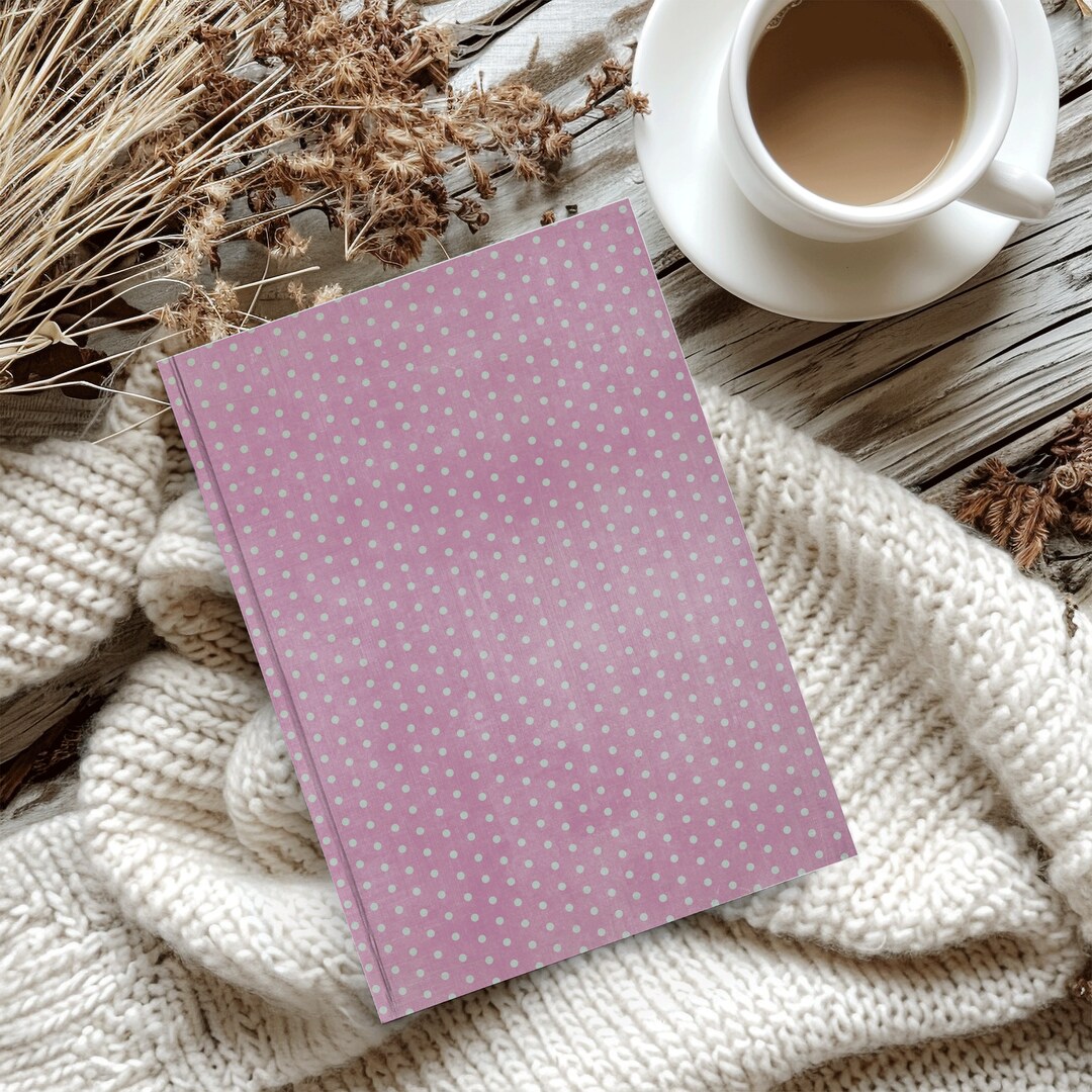 Pink Polka Dot Journal Writer's Gift Hard Cover Notebook Fun Writing ...