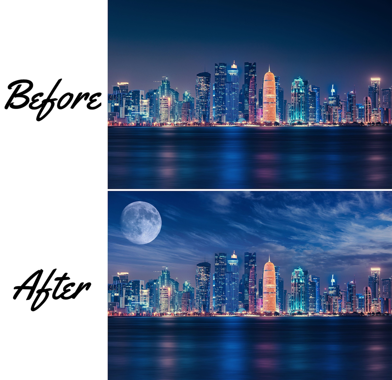 100 Beautiful Night Sky Photoshop Overlays, Starlight Overlays, Milky ...