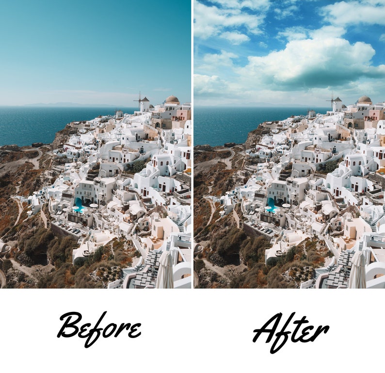 80 Romantic Sky Overlays, Photoshop Overlay, Cloudy Skies, Sunset ...