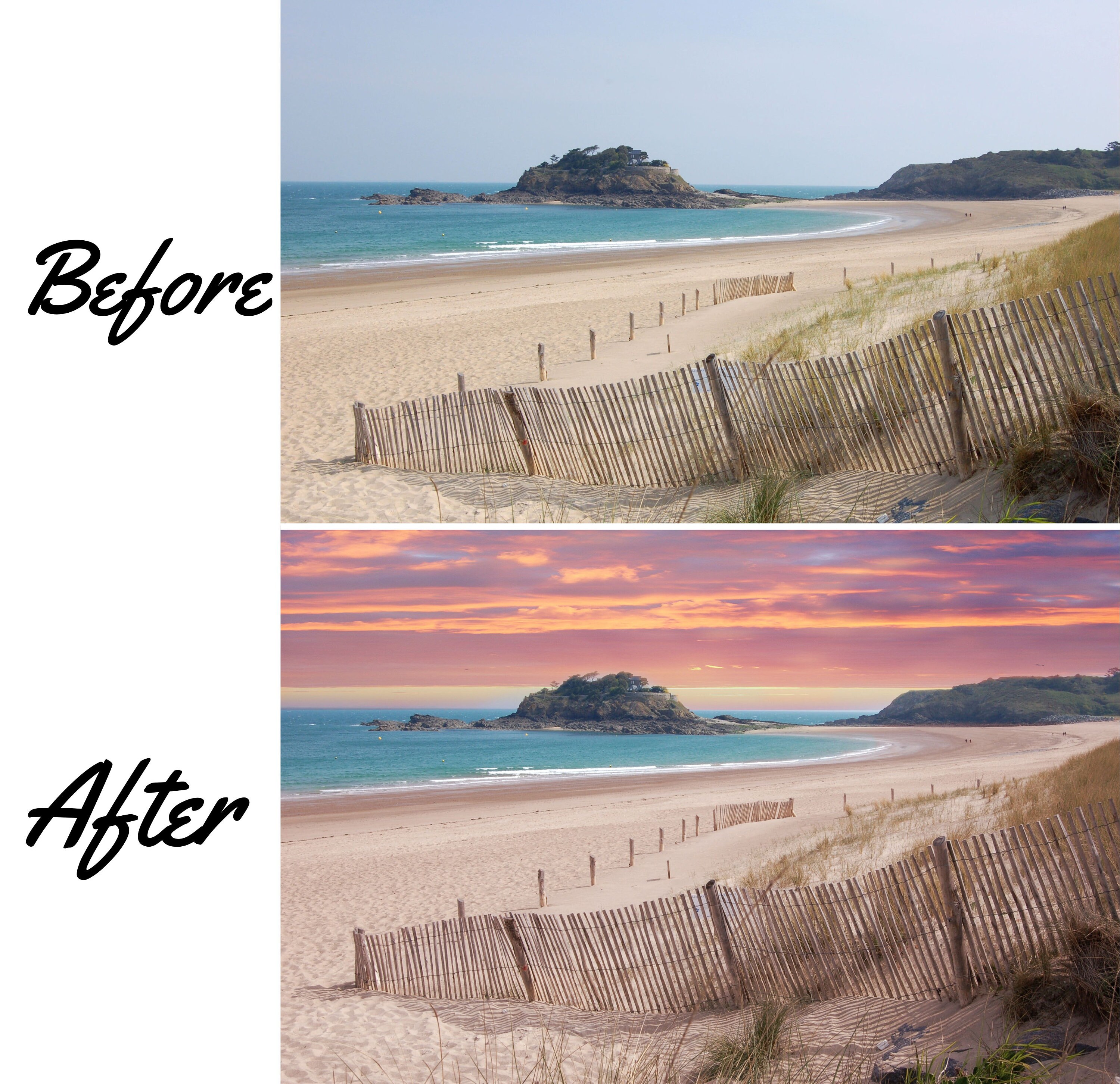 80 Romantic Sky Overlays, Photoshop Overlay, Cloudy Skies, Sunset ...