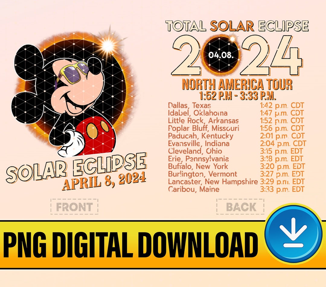 Mickey Total Solar Eclipse Png, Totality Mickey Png, Mickey Solar ...
