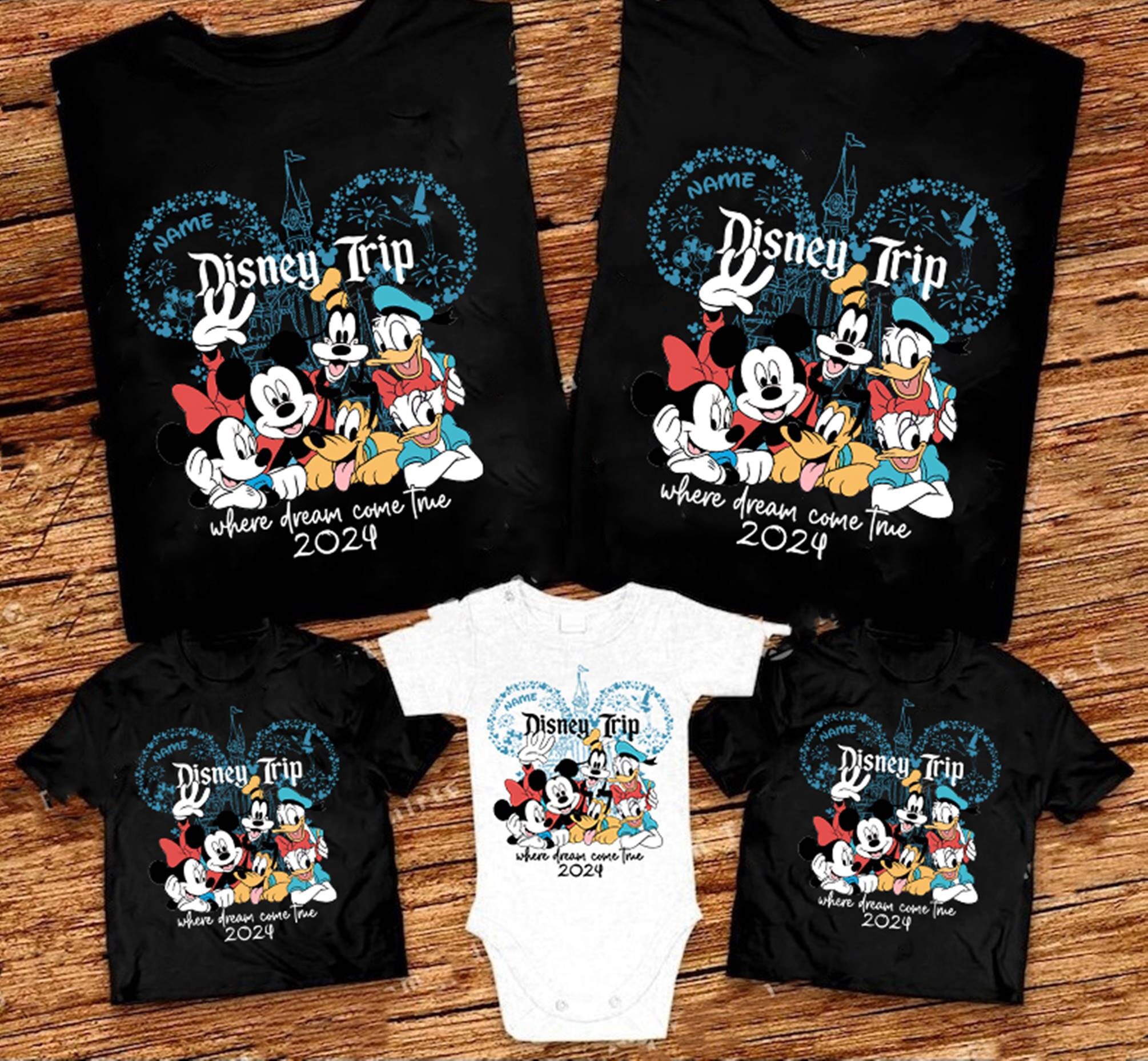 Custom Disneyland Family Trip 2024 Shirts, Disneyland Family Vacation 2024 Shirt sold by Inside ...
